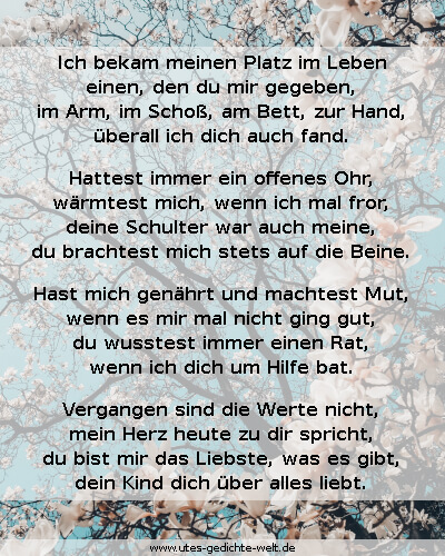40 süße Muttertagsgedichte & Muttertagssprüche für die Mama
